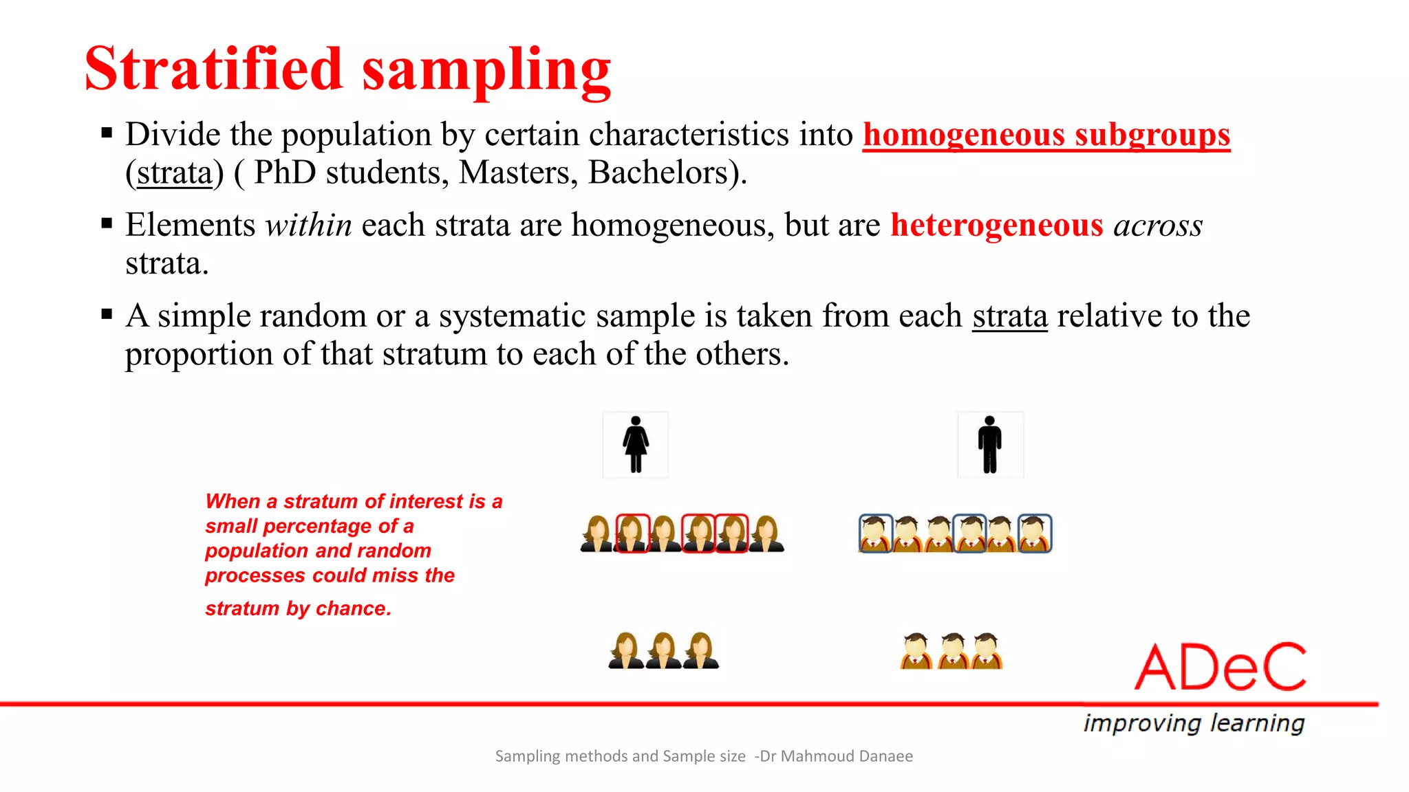 Sampling methods and sample size | PDF