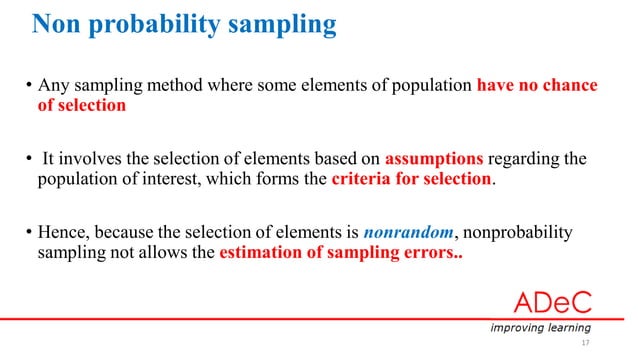 Sampling methods and sample size | PDF