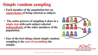 Sampling methods and sample size | PDF