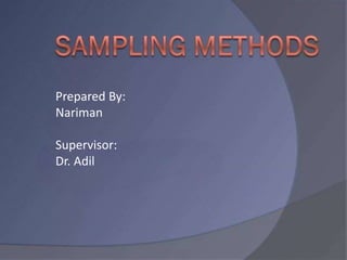 Sampling methods biostatistics .pptx... | PPT
