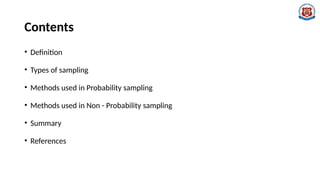 Sampling methods and its types DR SURYA.pptx