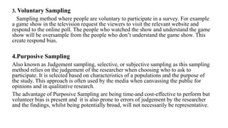 Sampling methods for research | PPTX