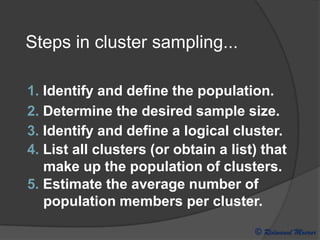 Sampling methods in educational research | PPTX