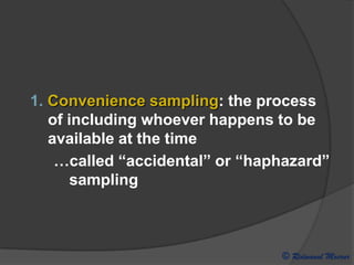 Sampling methods in educational research | PPTX