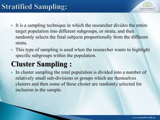 Sampling methods in social research | PPTX