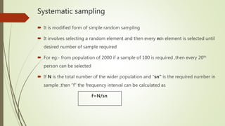 Sampling methods ppt | PPTX