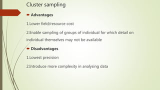 Sampling methods ppt | PPTX
