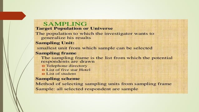 Sampling methods ppt | PPTX