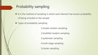 Sampling methods ppt | PPTX