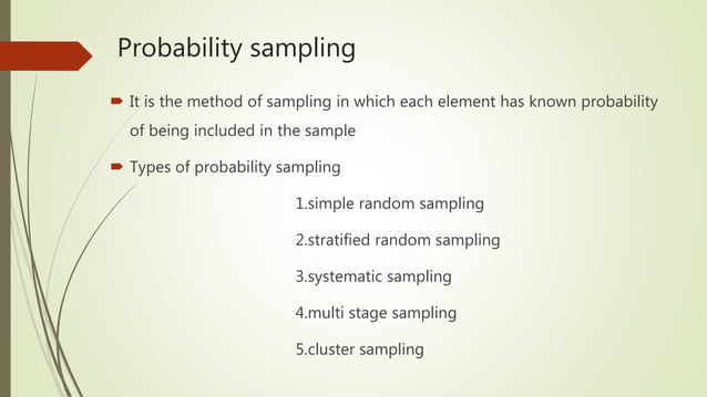 Sampling methods ppt | PPTX