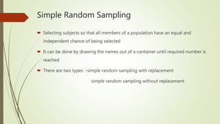 Sampling methods ppt | PPTX