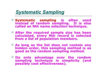 Sampling methods roll no. 509 | PPT