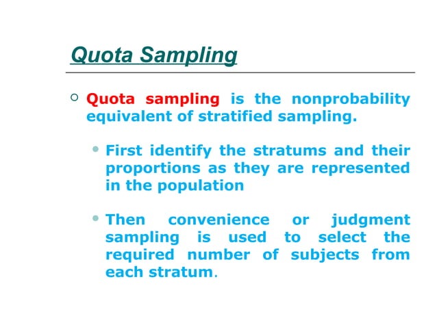 Sampling methods roll no. 509 | PPT | Free Download