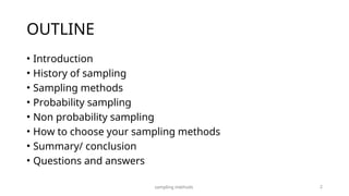SAMPLING METHODS update 2.ppt in clincal reseach | PPT | Free Download