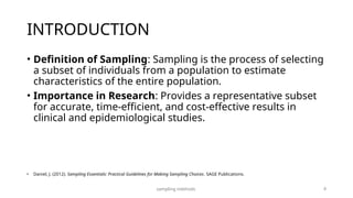 SAMPLING METHODS update 2.ppt in clincal reseach | PPT | Free Download