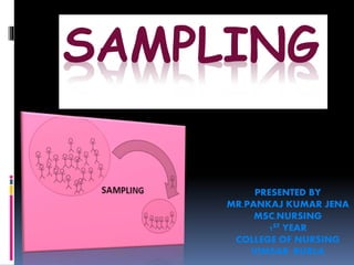 presentation on Sampling | PPTX