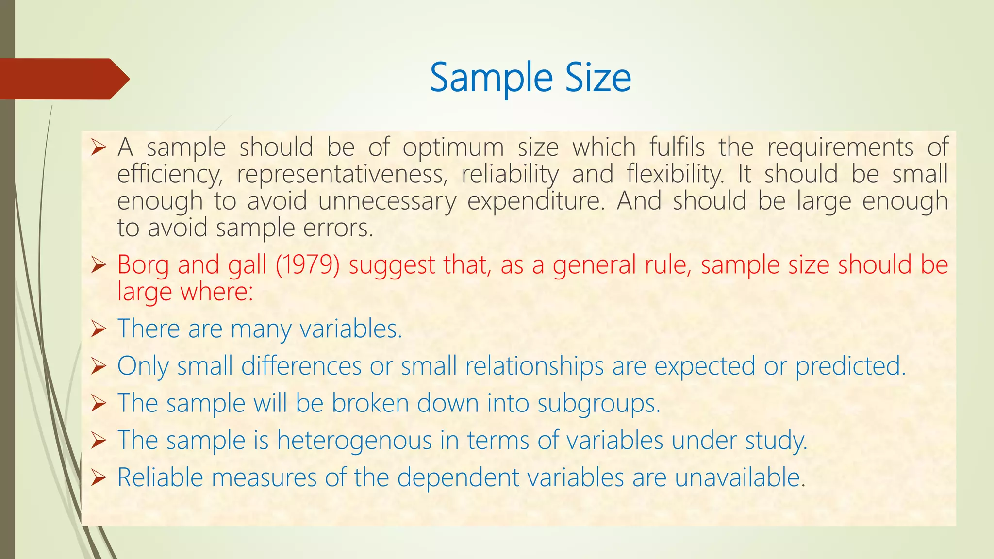 an introduction and characteristics of sampling, types of sampling and ...