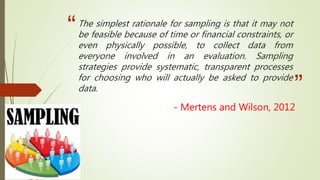 an introduction and characteristics of sampling, types of sampling and ...