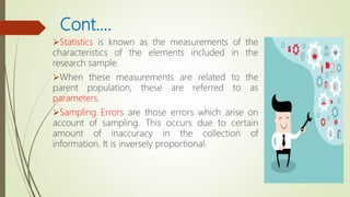 an introduction and characteristics of sampling, types of sampling and ...