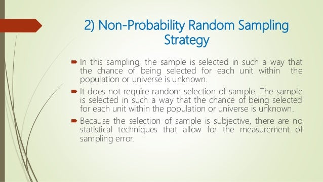 an introduction and characteristics of sampling, types of sampling an…