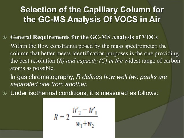 Sampling of Atmospheric Volatile Organic Compounds (VOCS) by Muhammad ...