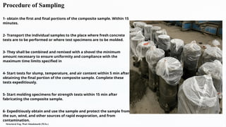 Sampling of Concrete in-situ and in the Lab. | PPTX