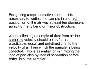 Sampling of dust | PPT