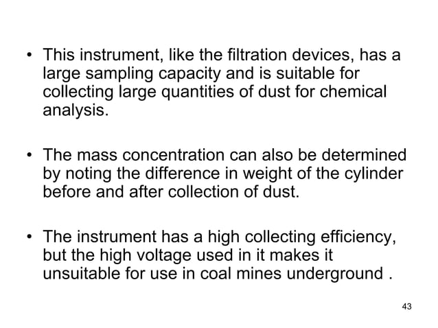 Sampling of dust | PPT