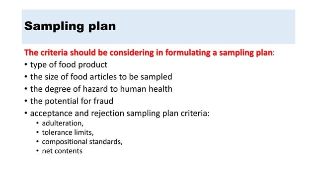 sampling of food.pdf | Logistics | Business