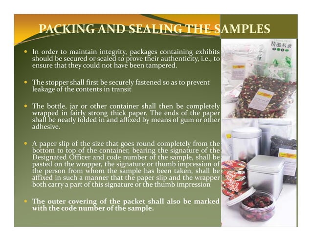 Sampling of food - india | PDF | Logistics | Business