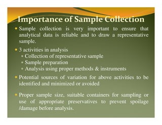 Sampling of food - india | PDF