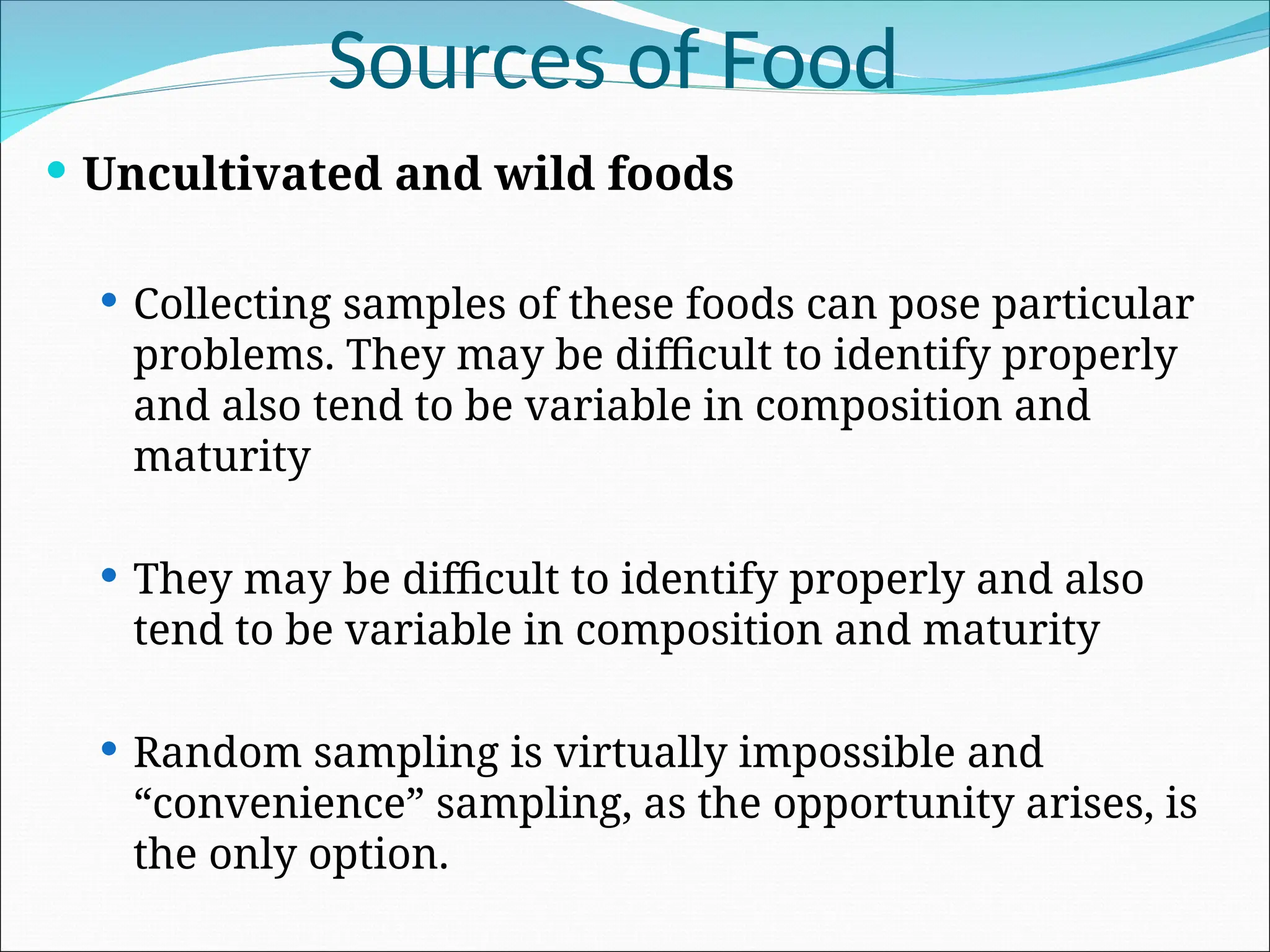 SAMPLING TECHNIQUES OF FOODS AND ITS TYPES | PPT