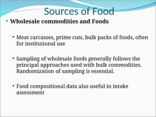 SAMPLING TECHNIQUES OF FOODS AND ITS TYPES | PPT