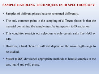 Sampling of solids in IR spectroscopy | PPTX