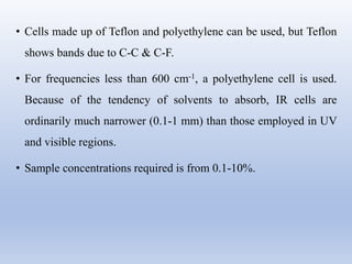 Sampling of solids in IR spectroscopy | PPTX