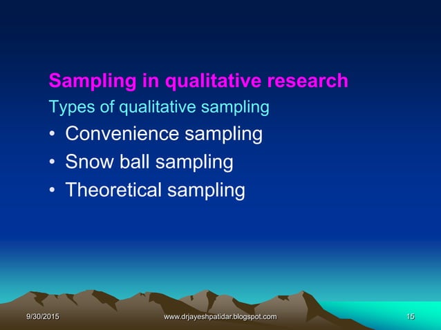 Sampling ppt | PPT