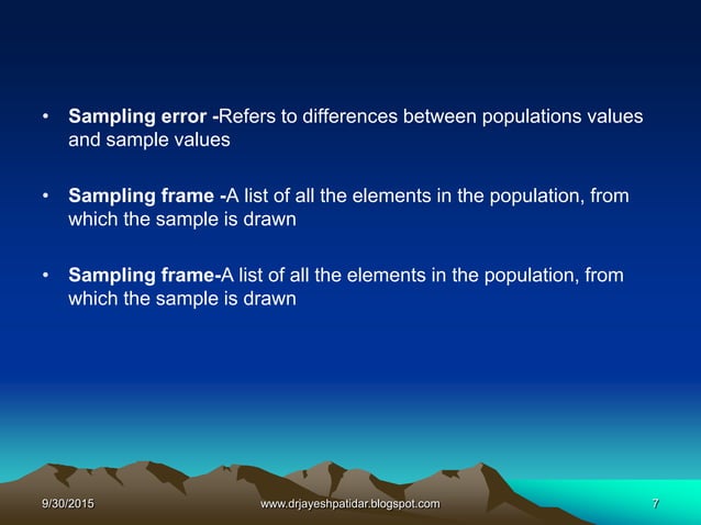 Sampling ppt | PPT