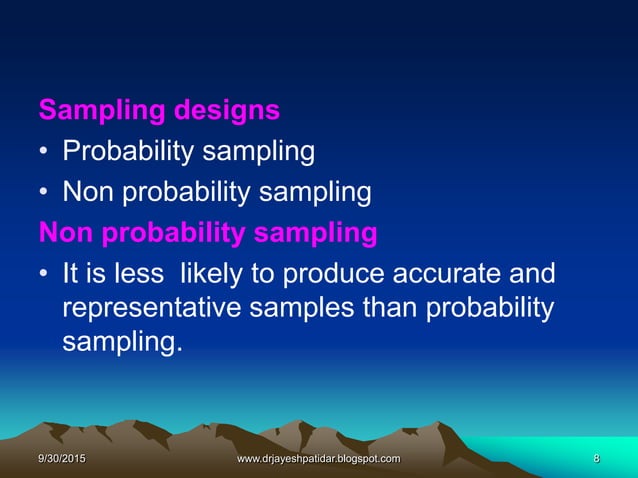 Sampling ppt | PPT