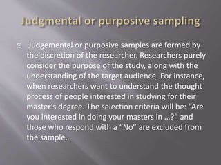 Sampling techniques | PPTX