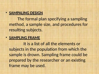 Sampling and types of sampling presentation PPT.pptx
