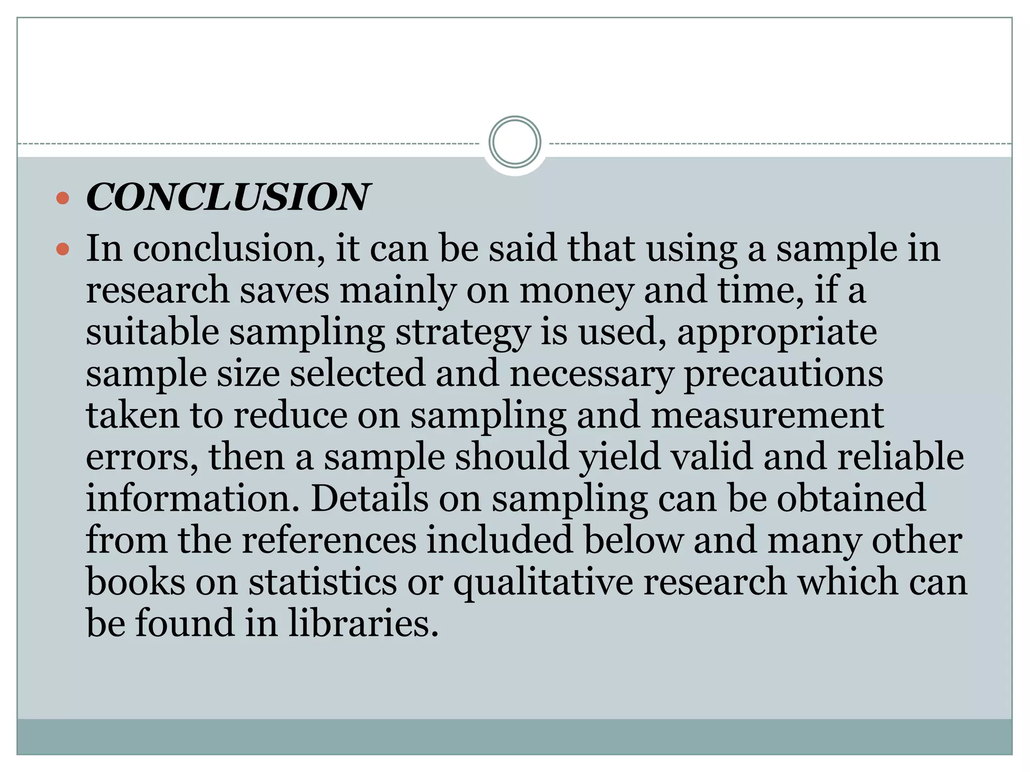 Sampling ppt my report | PPT