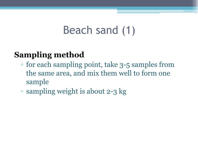 Sampling, pre treatment ftc jan2016 | PPT