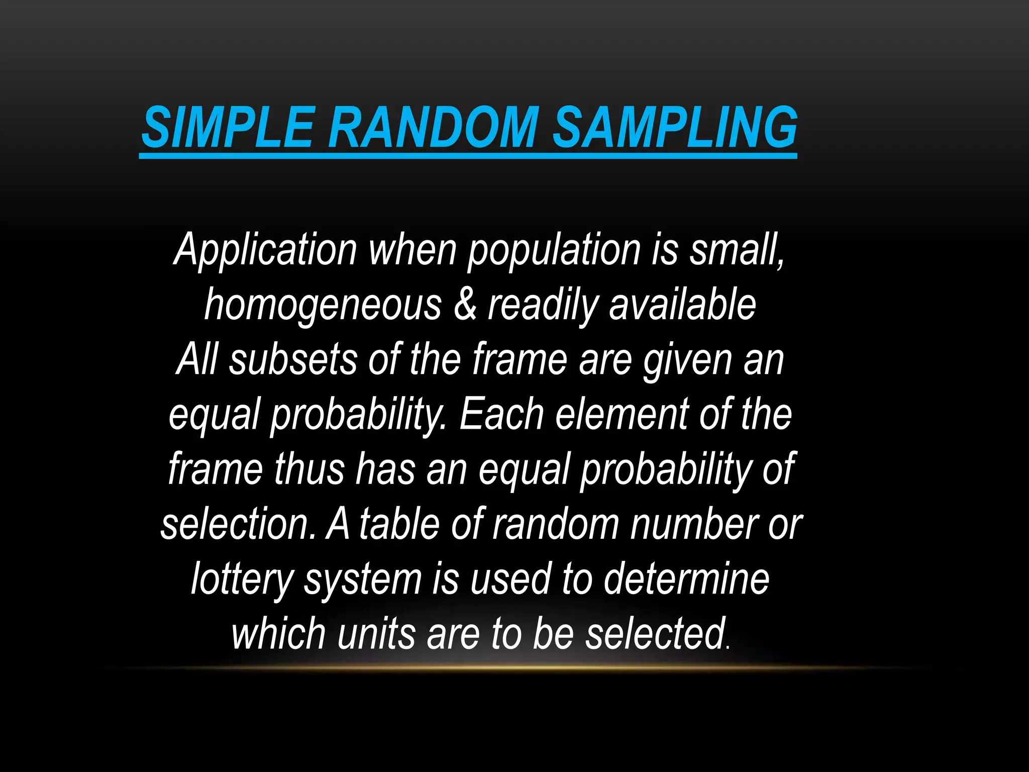 Sampling (statistics and probability) | PPTX