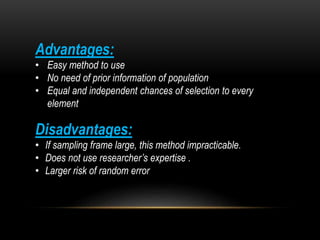 Sampling (statistics and probability) | PPTX