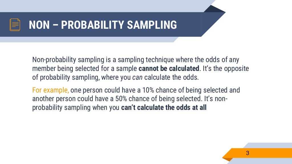 Non- Probability Sampling & Its Methods