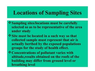 Sampling procedures | PPT | Indoor Environmental Quality | Home & Garden