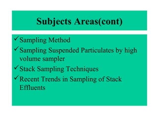 Sampling procedures | PPT | Indoor Environmental Quality | Home & Garden