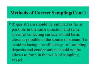 Sampling procedures | PPT | Indoor Environmental Quality | Home & Garden
