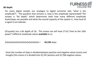 Sampling rate bit depth | PPTX