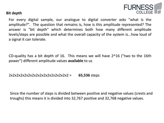 Sampling rate bit depth | PPTX